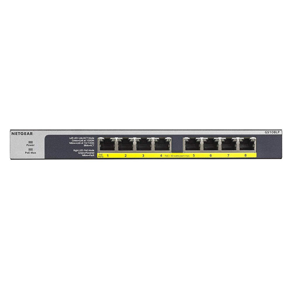NETGEAR 8-Port PoE/PoE+ Gigabit Ethernet Unmanaged Switch with 60W PoE